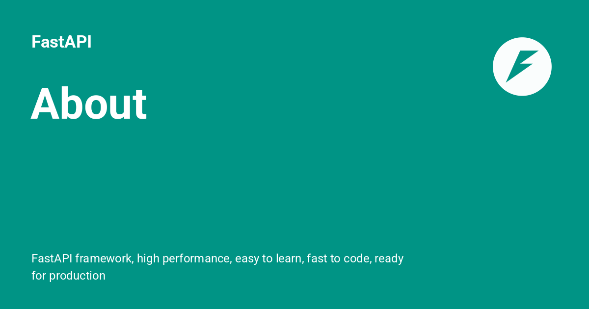About - FastAPI