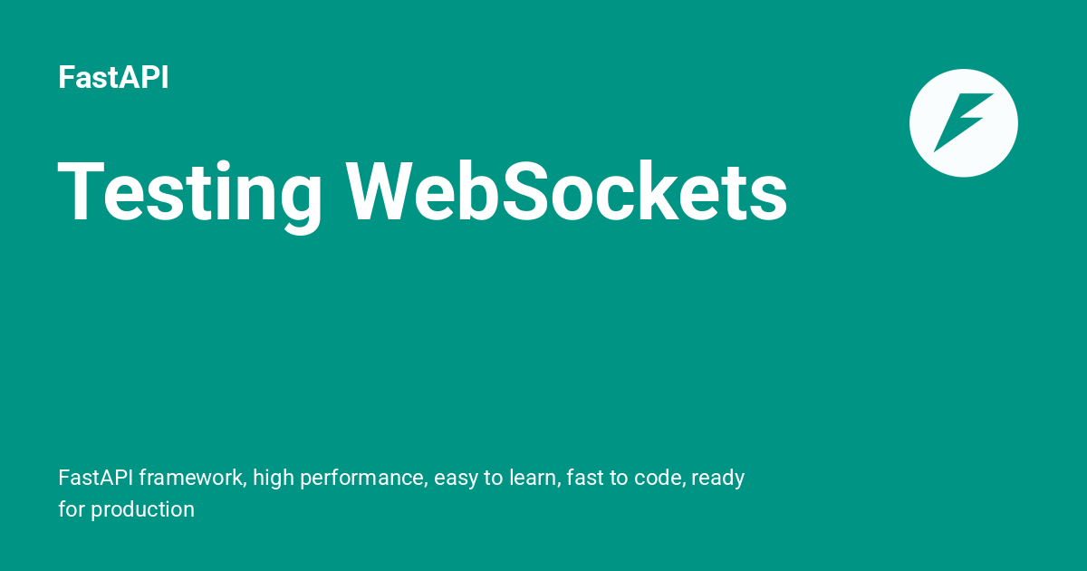 Testing Websockets Fastapi