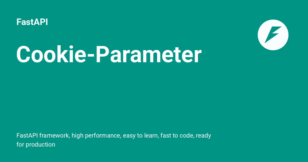 Cookie-Parameter - FastAPI