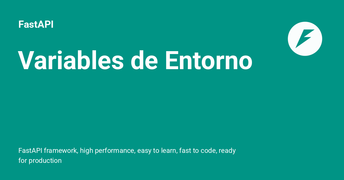 Variables de Entorno - FastAPI