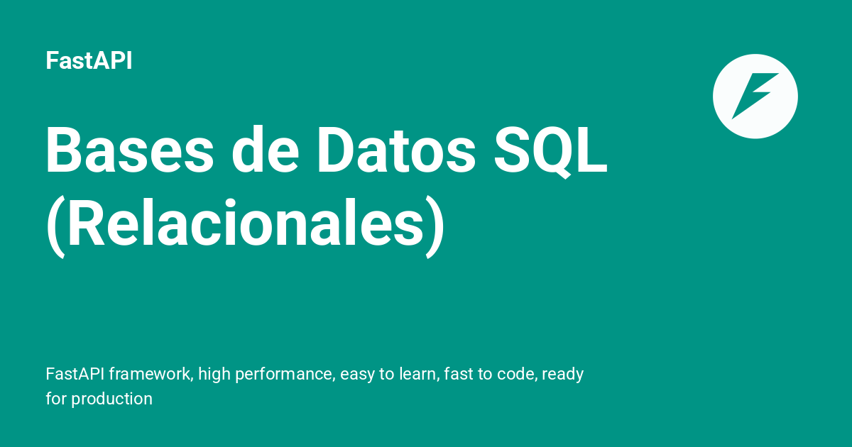 SQL (Relational) Databases - FastAPI