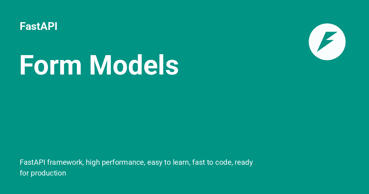 Form Models - FastAPI