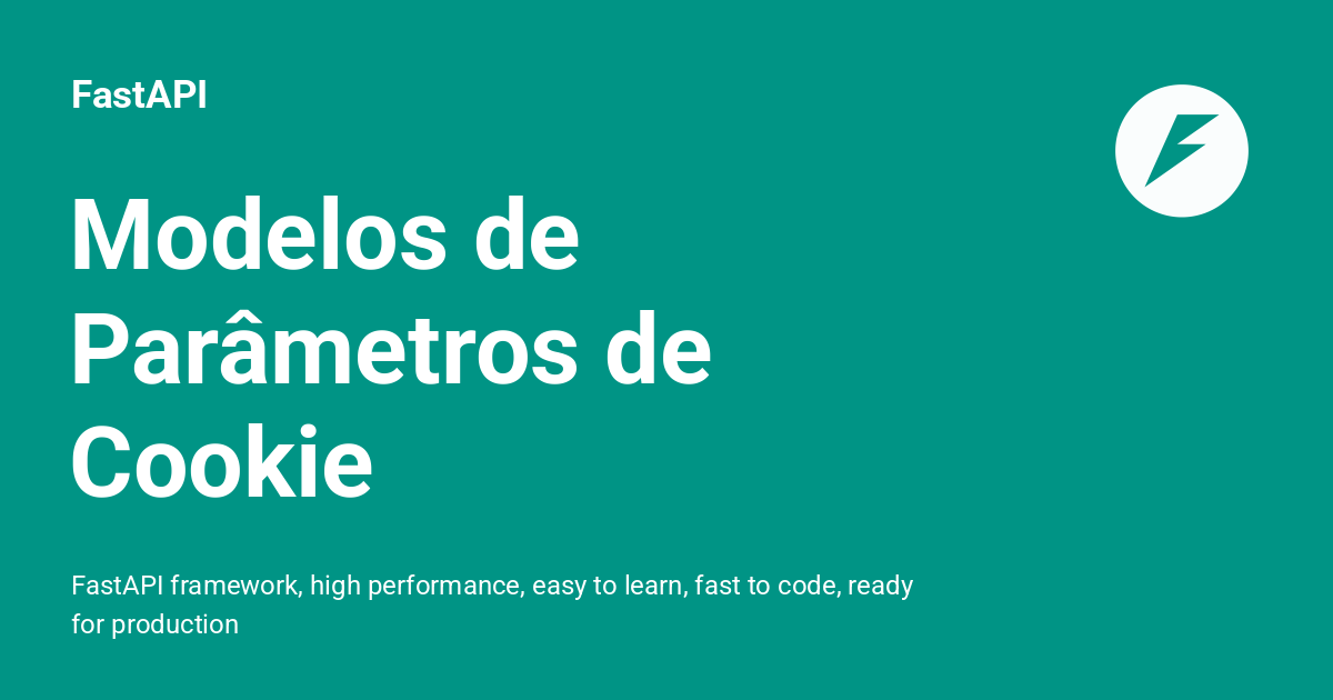 Modelos de Parâmetros de Cookie - FastAPI