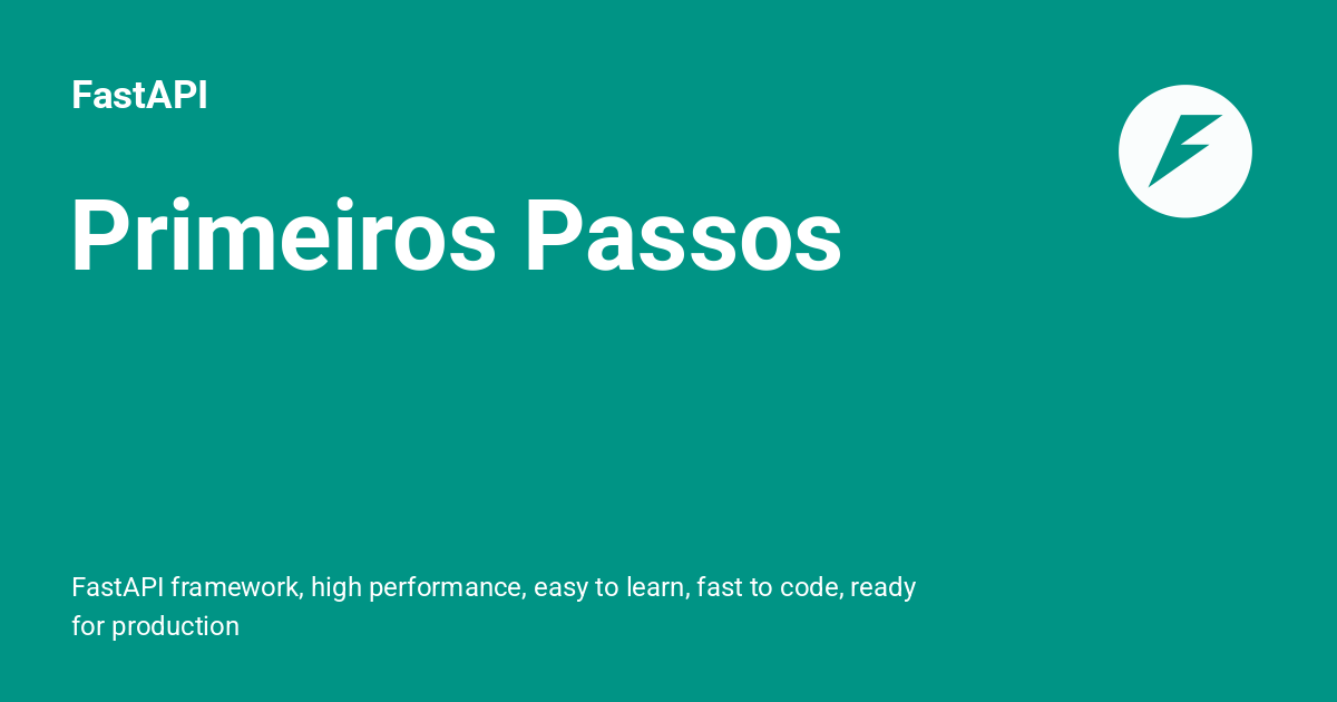 Primeiros Passos - FastAPI